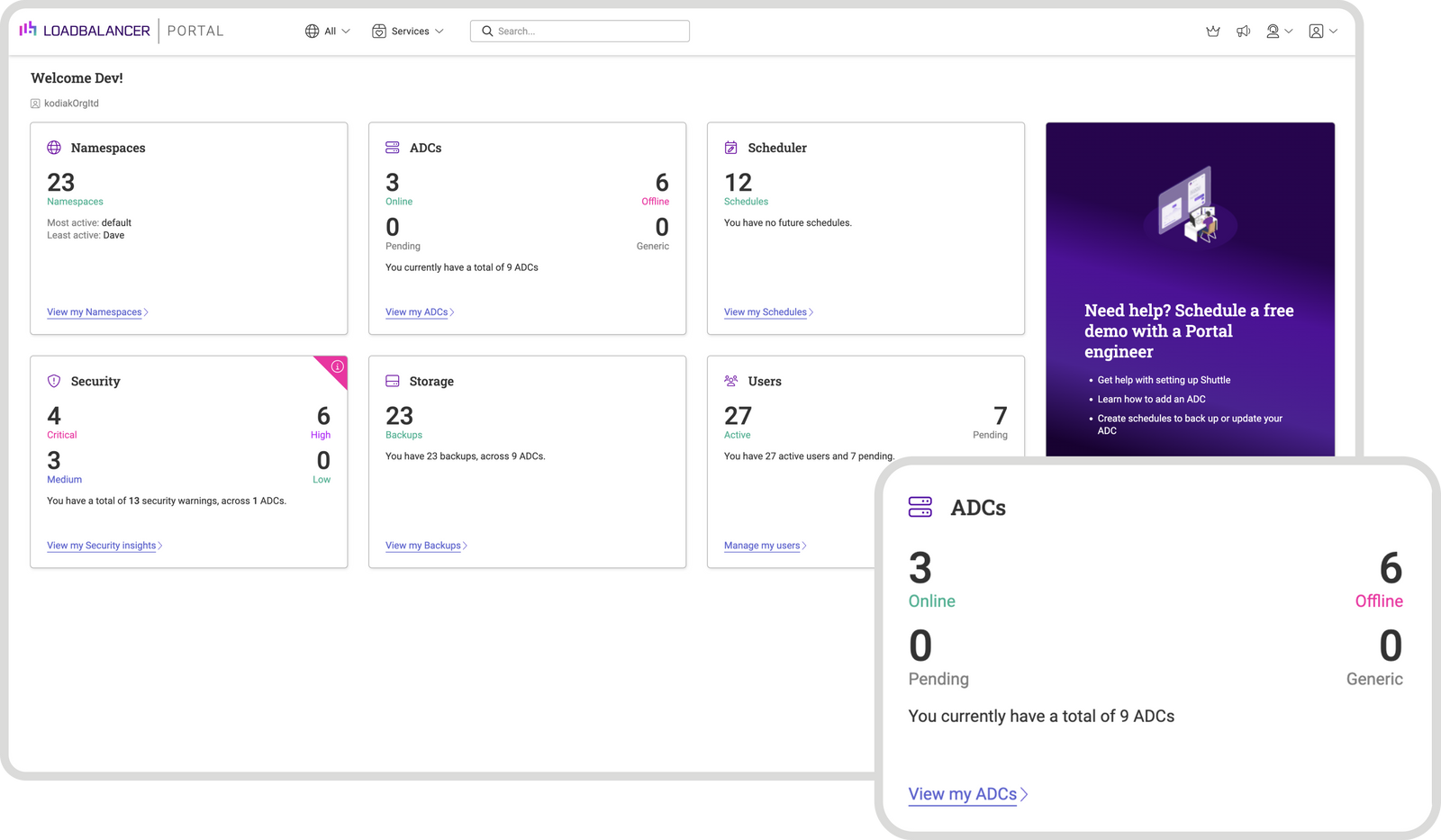 How to set up and manage an F5 in the ADC Portal | Loadbalancer