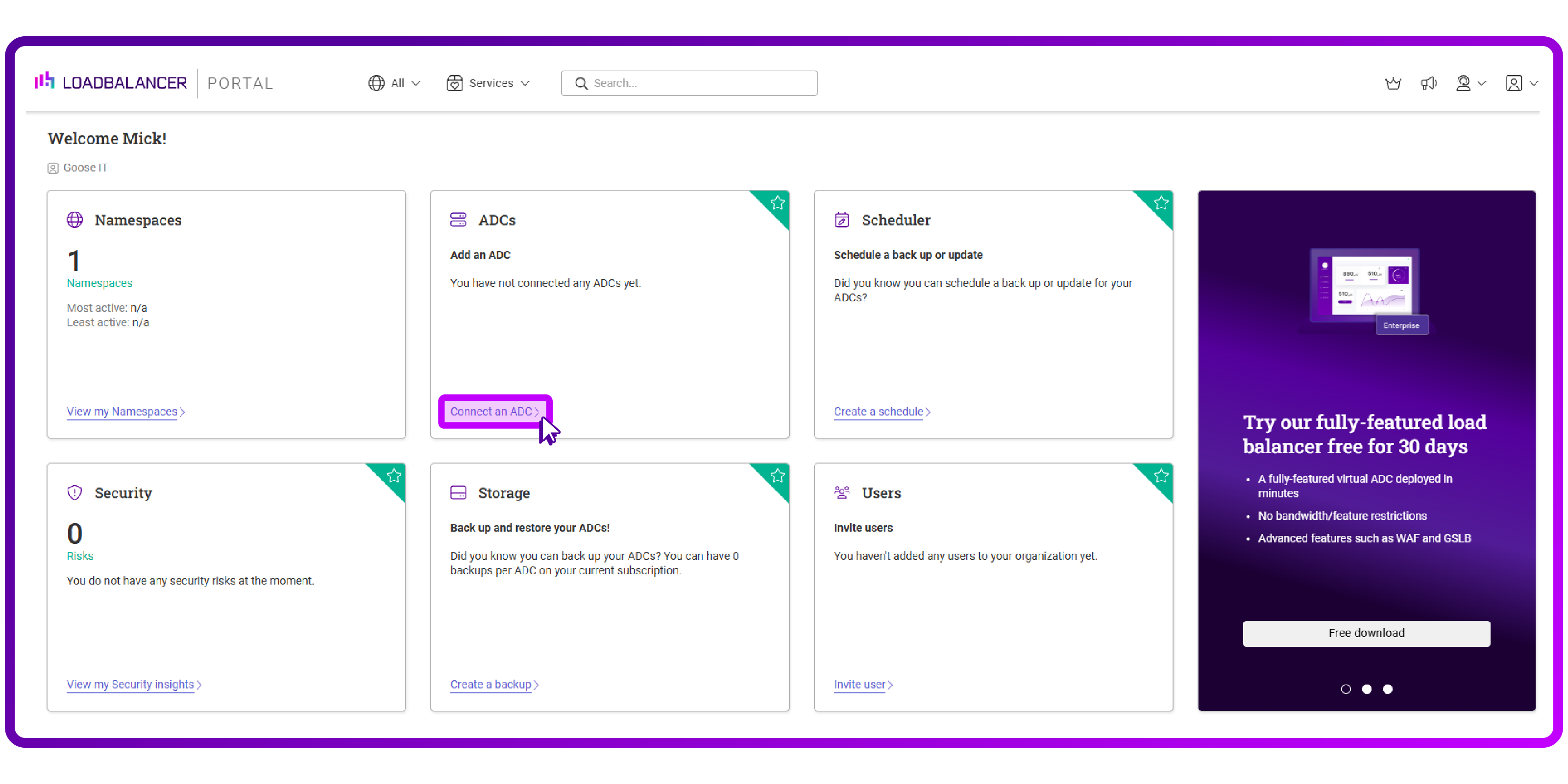 How to manage a Citrix NetScaler in the ADC Portal | Loadbalancer